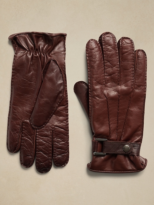 Glauco Buckle Leather Glove | Gianni | Banana Republic