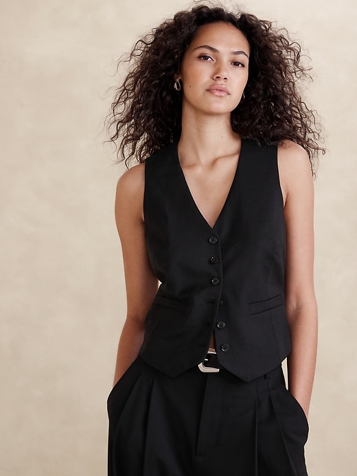 Siena Italian Wool Vest | Banana Republic