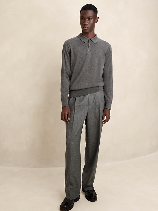 Point Sur Cotton Sweater Polo | Banana Republic