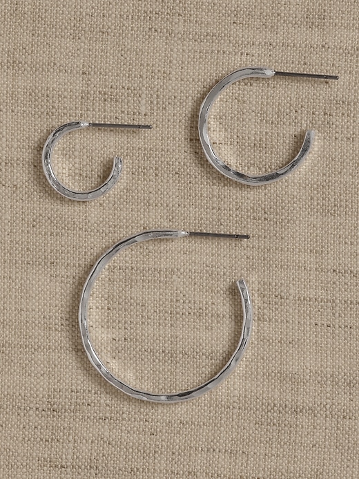 Textured Hoops Set Of 3 by Aureus + Argent | Banana Republic