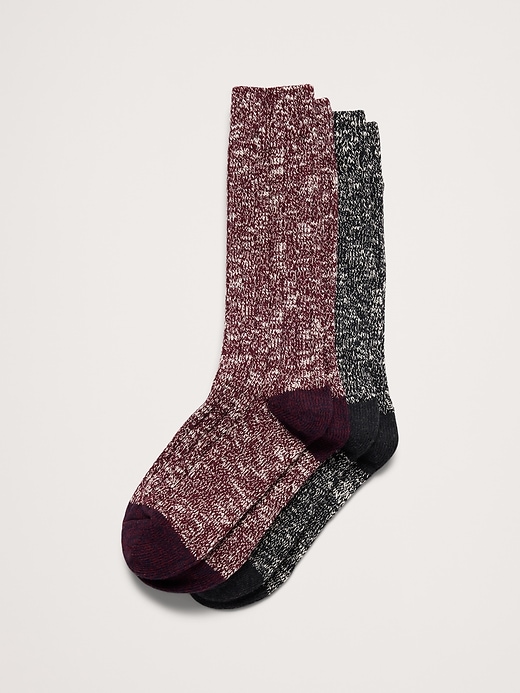 Marled Cotton Sock 2-Pack | Banana Republic