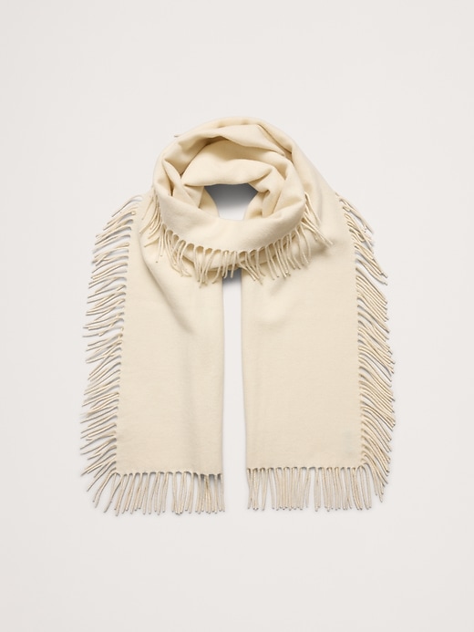 Fringed Wool Scarf | Banana Republic