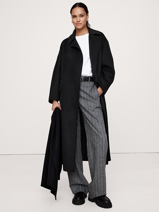 Oversized Double-Faced Cape Coat | Banana Republic