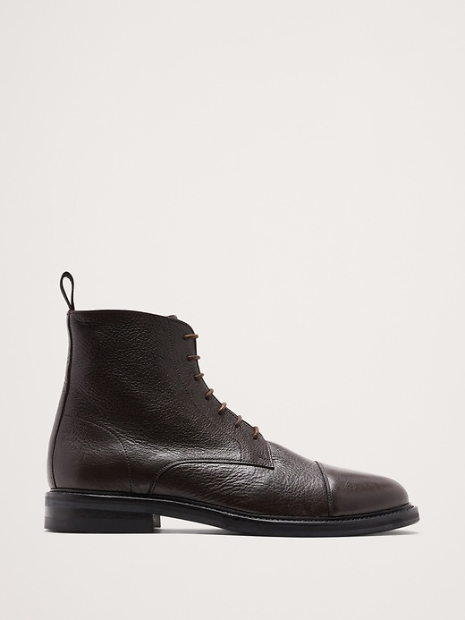 Lace-Up Italian Leather Boot | Banana Republic