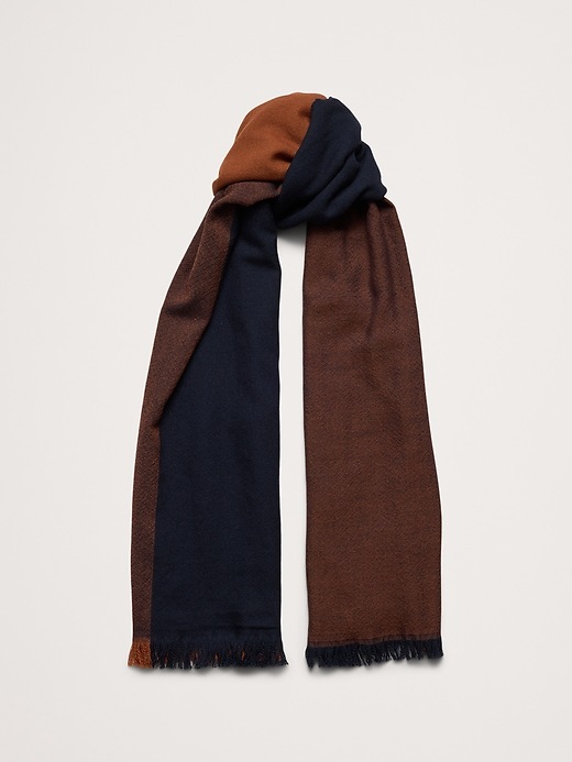 Color-Block Lightweight Wool Scarf | Banana Republic