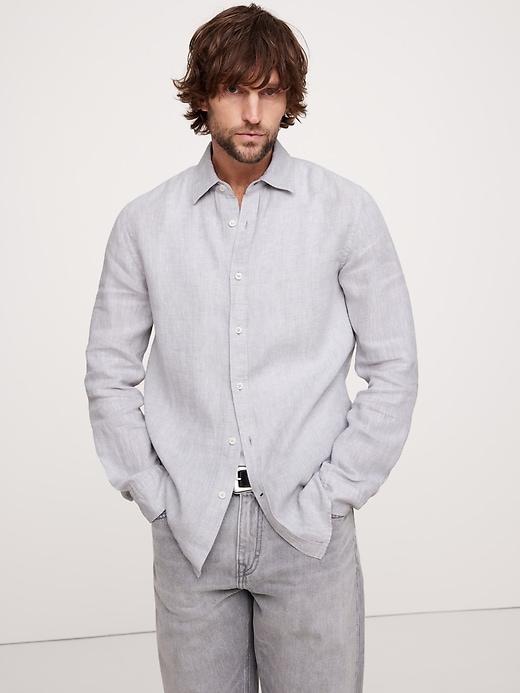 Slim-Fit Linen Shirt | Banana Republic