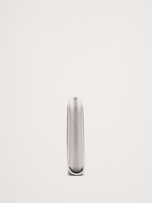 Italian Leather Zip Mini Wallet | Banana Republic