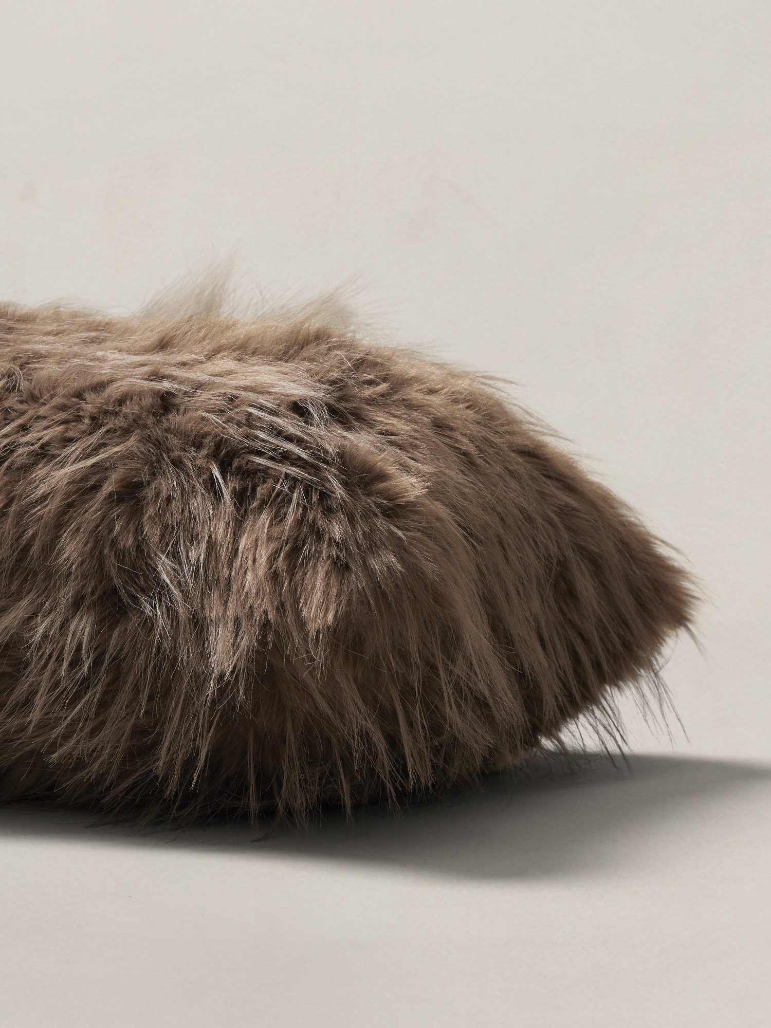 Tipped Faux Fur Pillow | Banana Republic