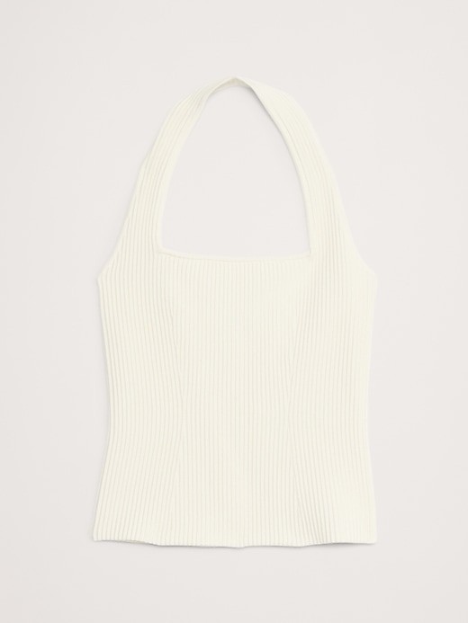 Sculpted Square-Neck Halter Top | Banana Republic