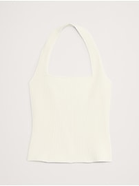 Sculpted Square-Neck Halter Top | Banana Republic