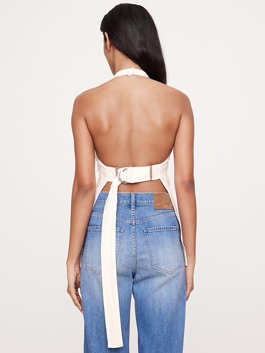 Linen Open-Back Tunic | Banana Republic