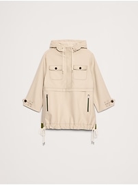Oversized Italian Wool Utility Popover | Banana Republic