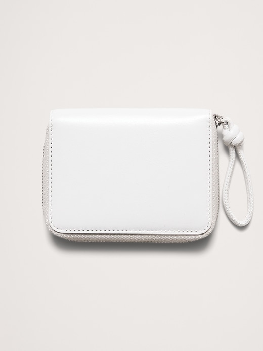 Italian Leather Zip Mini Wallet | Banana Republic