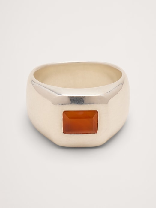 Large Carnelian Signet Ring | Banana Republic